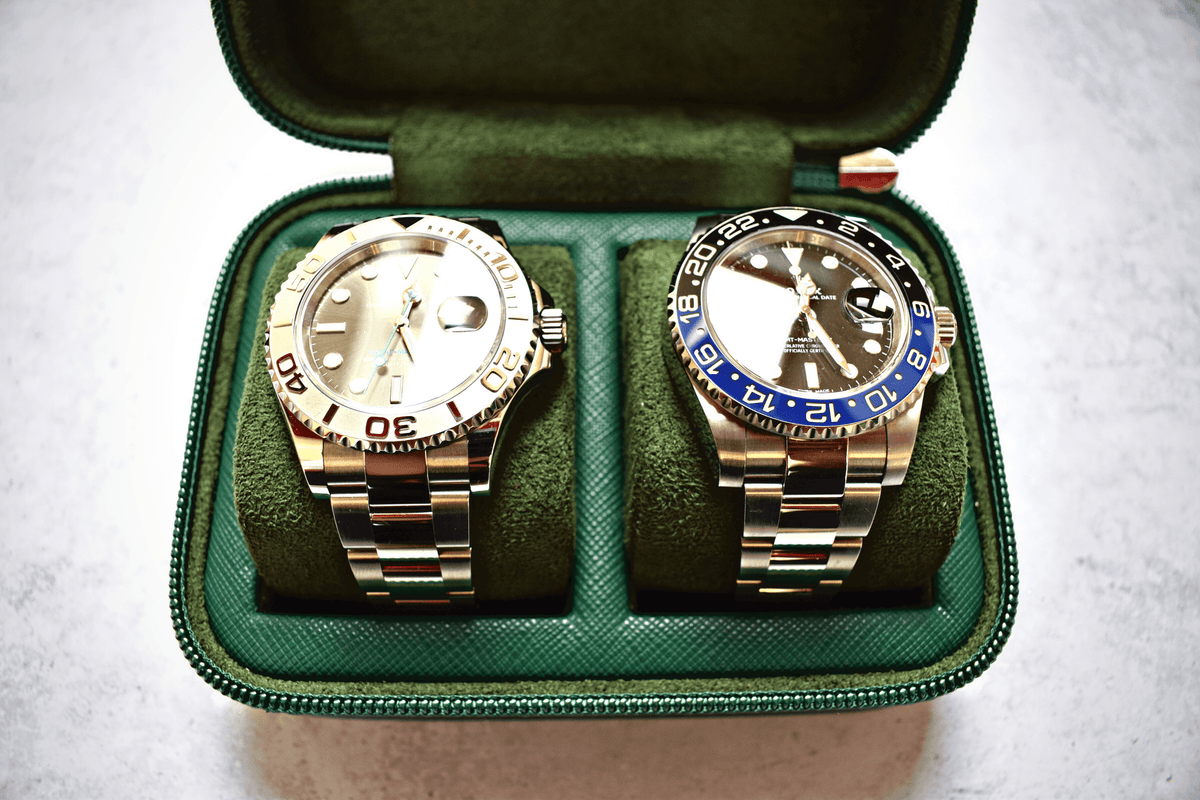 Castleton Green zip box - 2 watches – Smith & Rowe